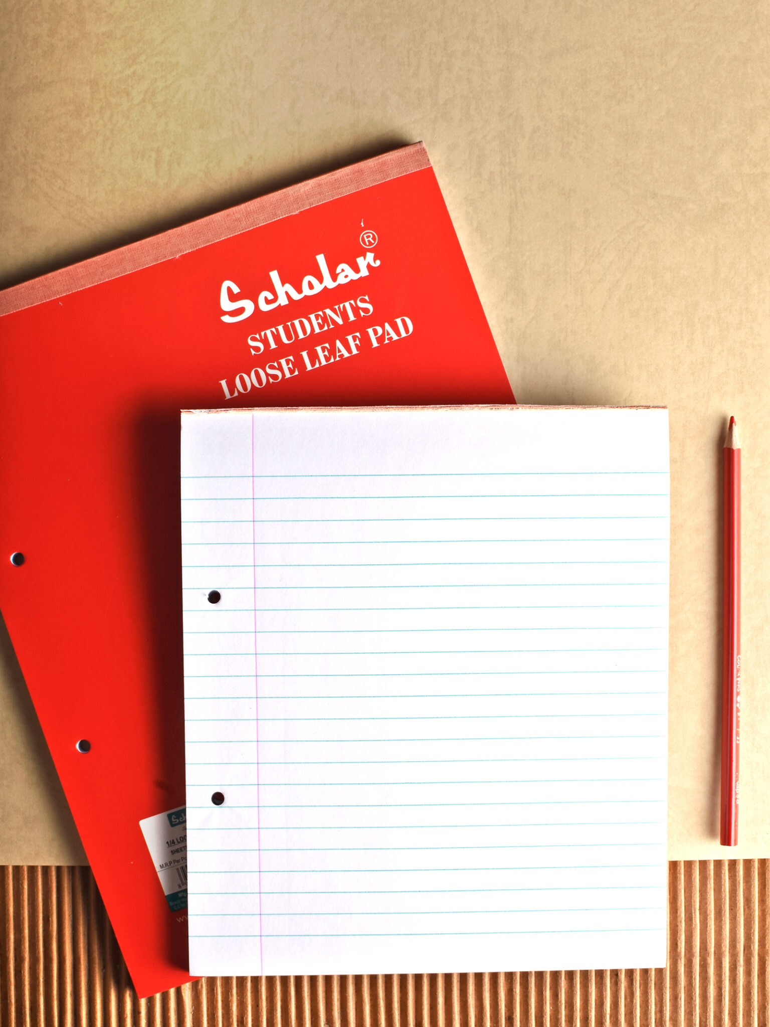 Student Loose Leaf Pad (LL) - Scholar Stationery