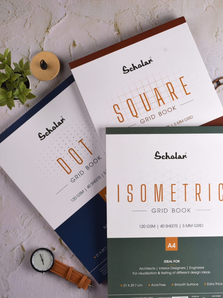 120 Gsm Premium Square - Grid Book (40 Sheets) (SQR) - Scholar Stationery
